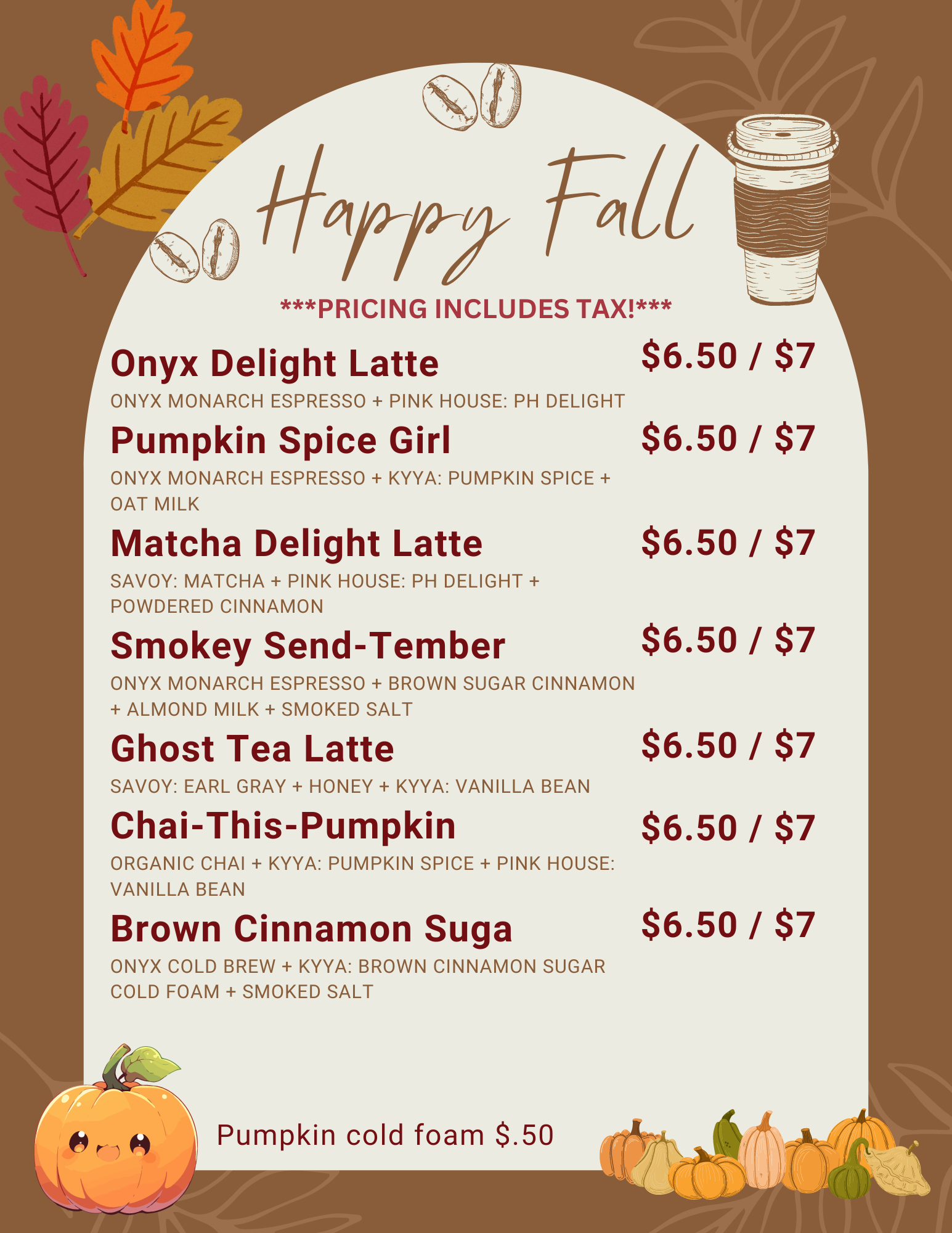 Café Menu – Boulders and Brews